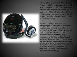 Evolution of music players | PPTX