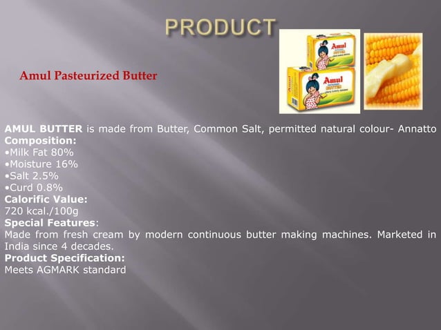Amul Butter Marketing Mix | PPTX