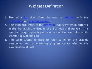 Widgets | PPTX | Computing | Technology & Computing