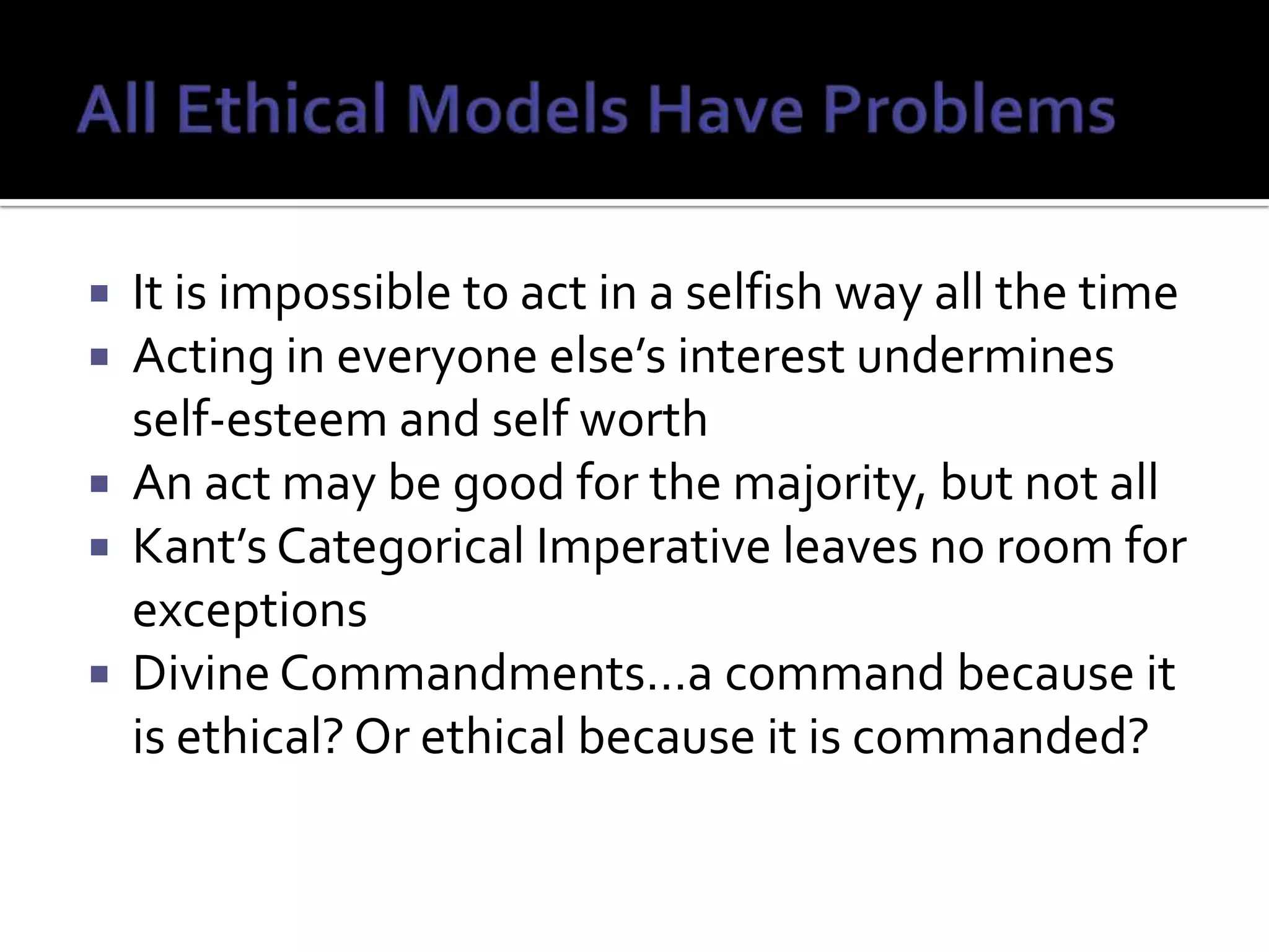 Ethical Models | PPTX