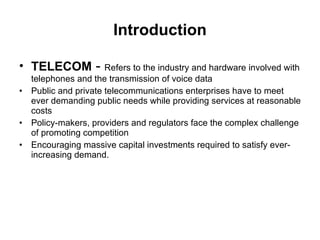 telecom sector | PPT