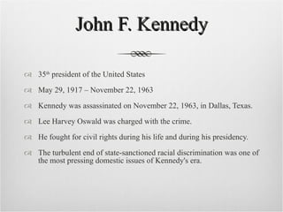 Kennedy and civil rights | PPT