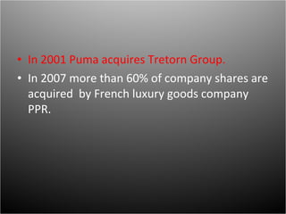 Brief History of Puma | PPT