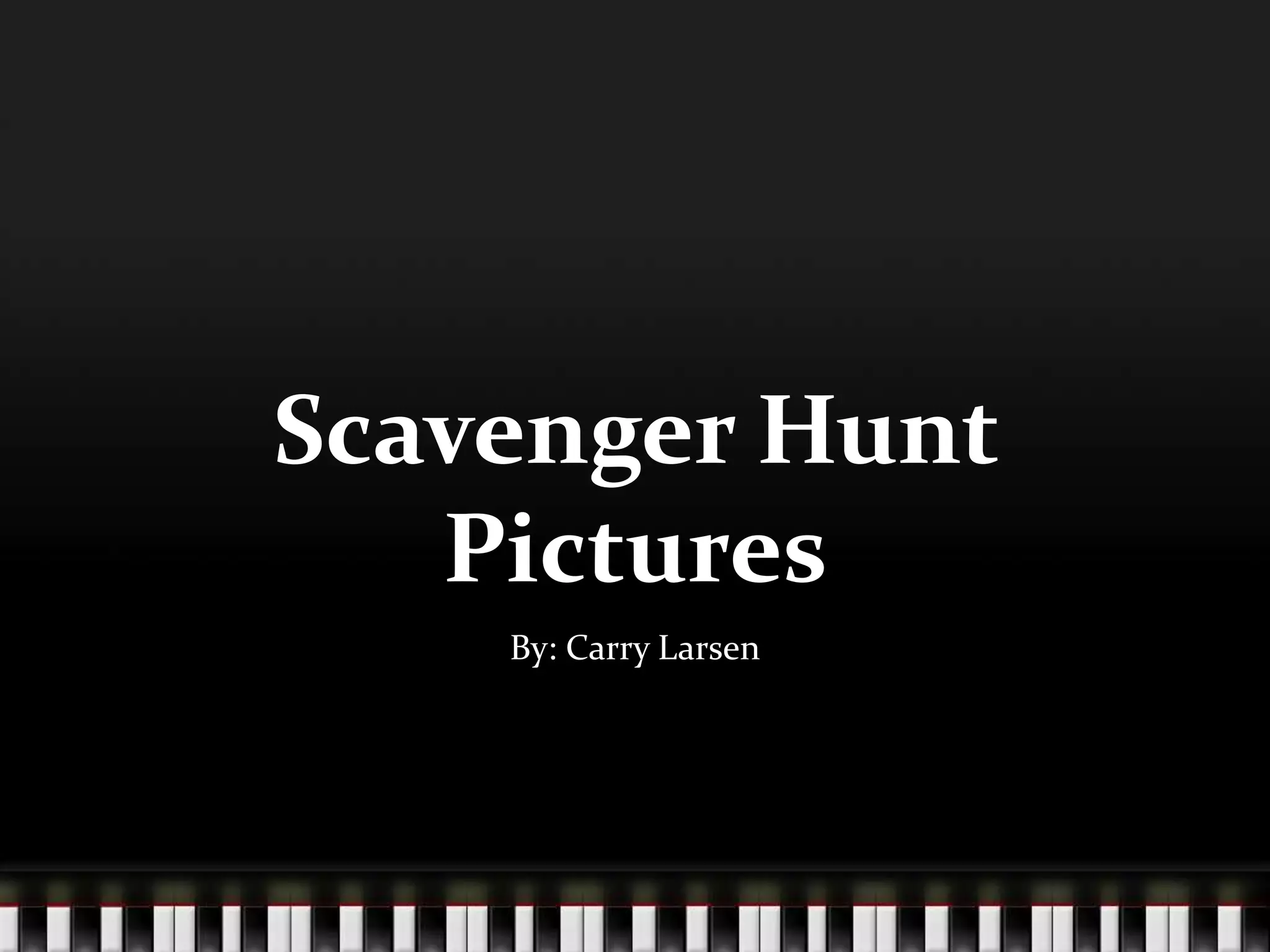 Photo Scavenger Hunt | PPT