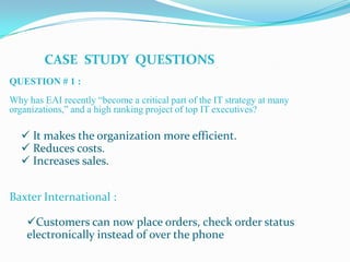 case study on baxter inc(MIS) | PPTX