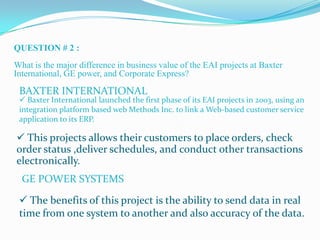 case study on baxter inc(MIS) | PPTX