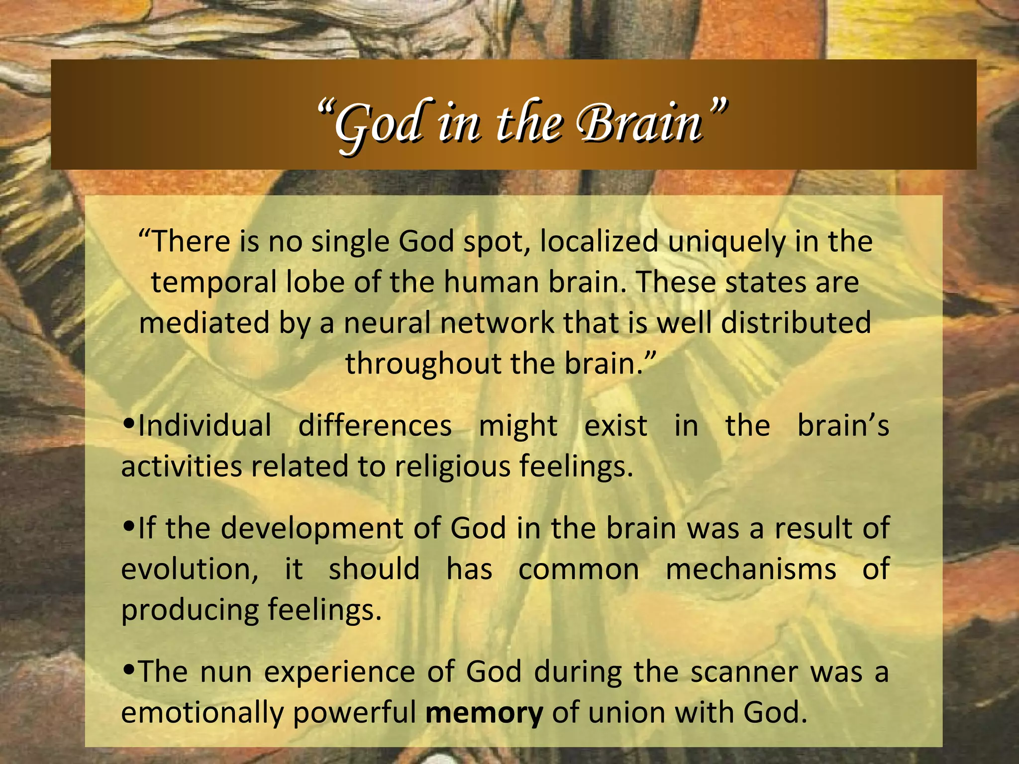 Good in the Brain | PPT