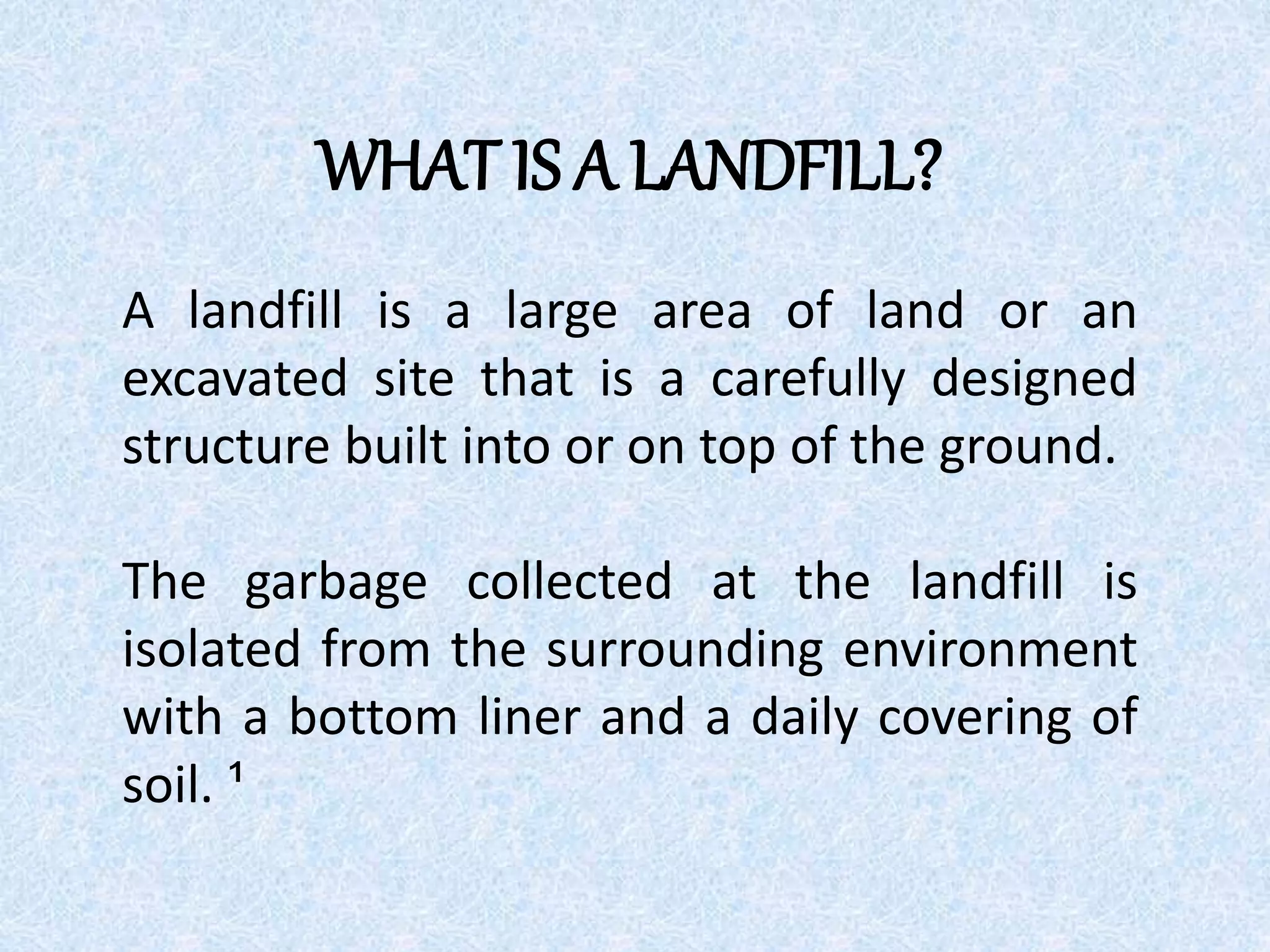 Landfill | PPTX