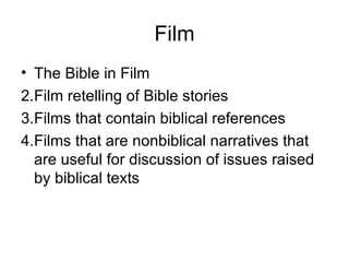 Selected Slides on Bible and Film | PPT