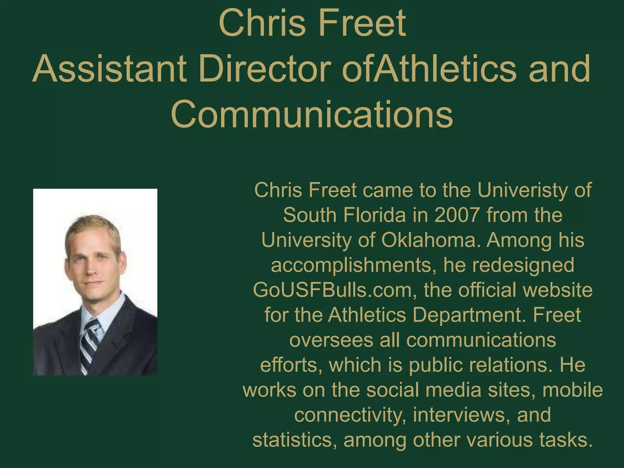 USF Athletics Department | PPT