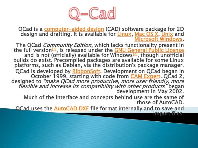 QCAD | PPT