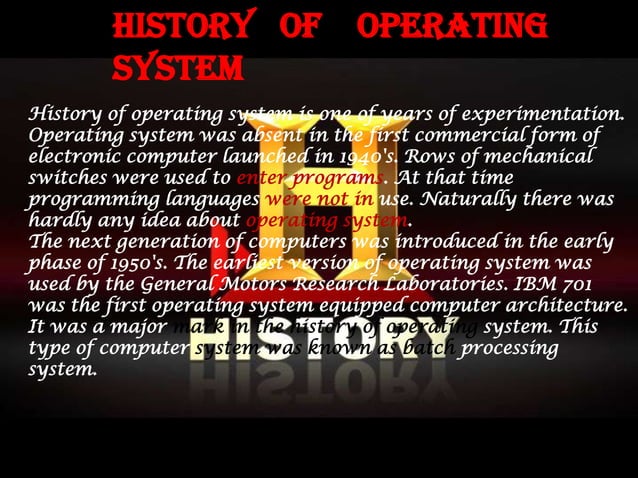 windows operating system and its advancements | PPTX | Operating Systems | Computer Software and ...