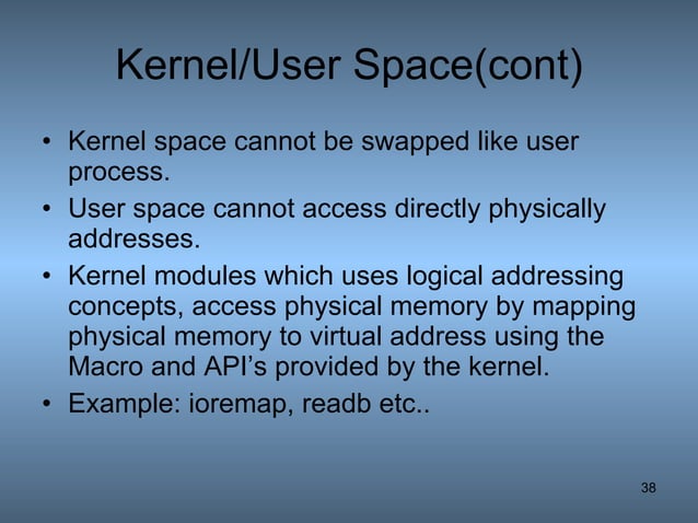 Basic Linux Internals Ppt