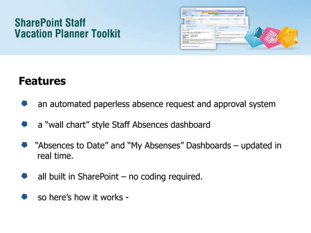SharePoint Staff Vacation Planner | PPT