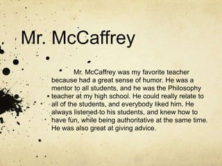 My Favorite Teacher | PPT