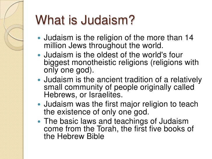 Basic Facts about Judaism