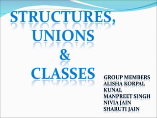 Presentation on structure,functions and classes | PPT