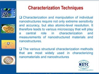 Characterization of bionanomaterials | PPTX
