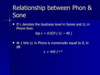 Acoustic scales and levels | PPT