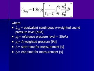 Acoustic scales and levels | PPT