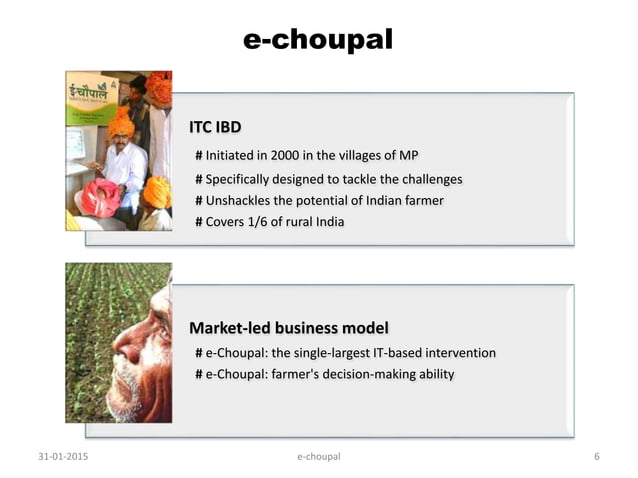 ITC e-choupal | PPTX