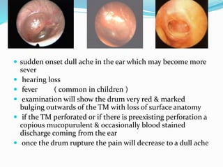 E.N.T 5th year, 4th & 5th lectures (Dr. Muaid) | PPTX | Ear, Nose and ...