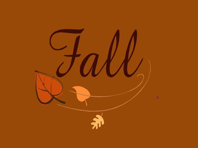 Reminders of fall | PPT