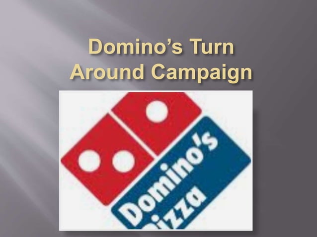 Domino's Turn Around Campaign | PPTX | Desserts and Baking | Food & Drink