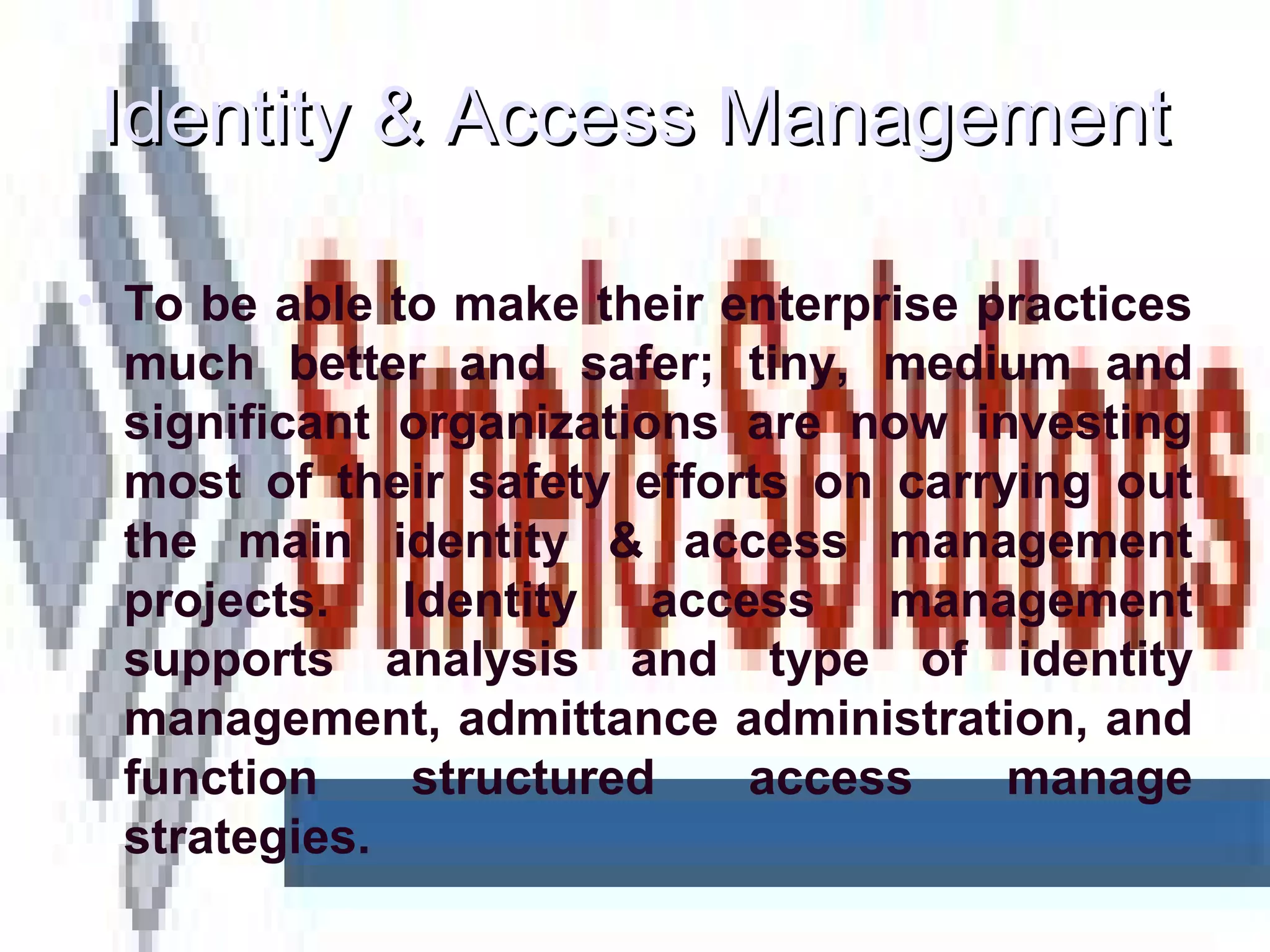 Identity Access Management | PPT