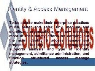 Identity Access Management | PPT