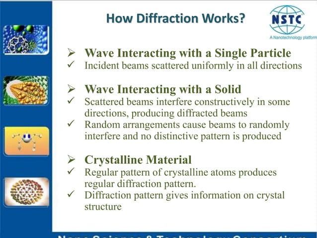 X-Ray Diffraction Technique | PPTX | Chemistry | Science