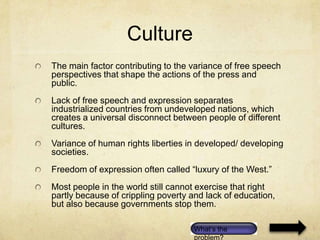 Freedom Of Speech And Expression