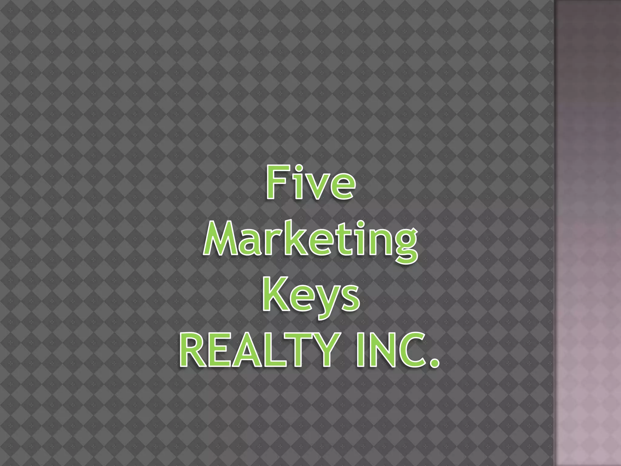 FIVE MARKETING KEYS INC. | PPT