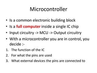 Micro-controllers for beginners | PPTX
