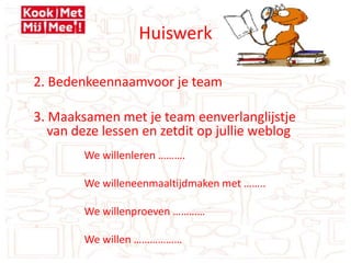 Eerste kookles | PPTX