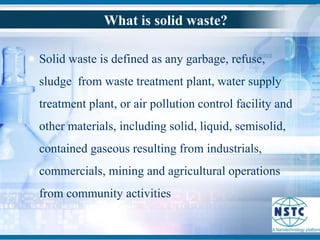Impact of Solid waste on Health and Environment | PPTX