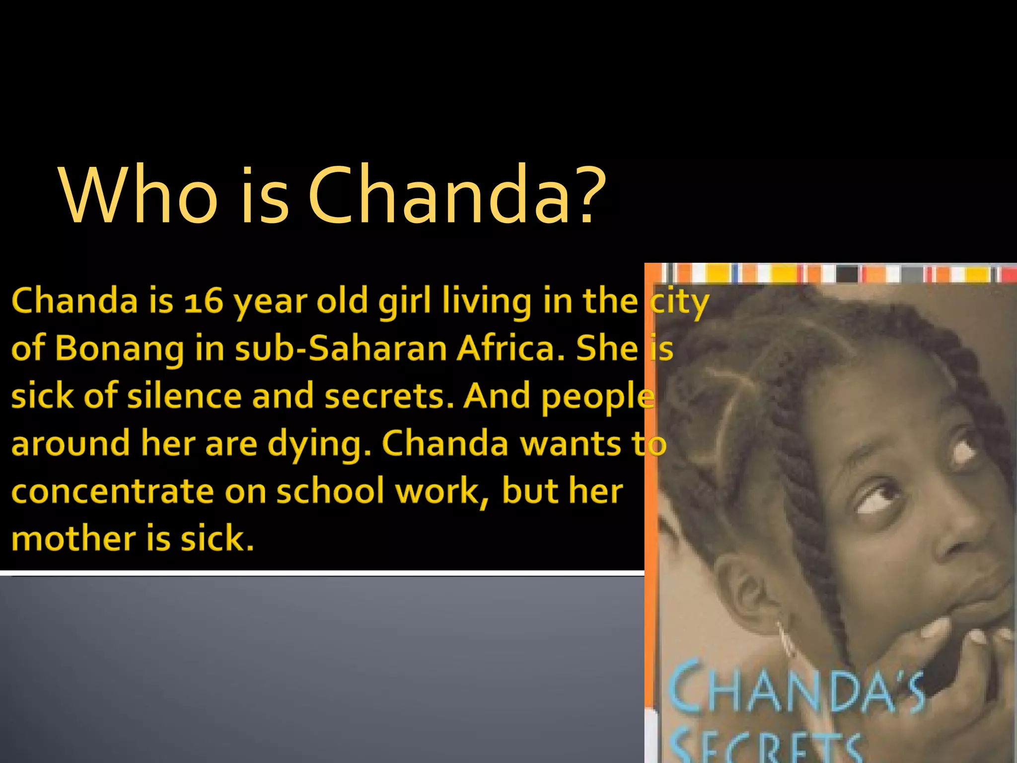Chanda's Secrets: Character Analysis | PPT | Medical Health
