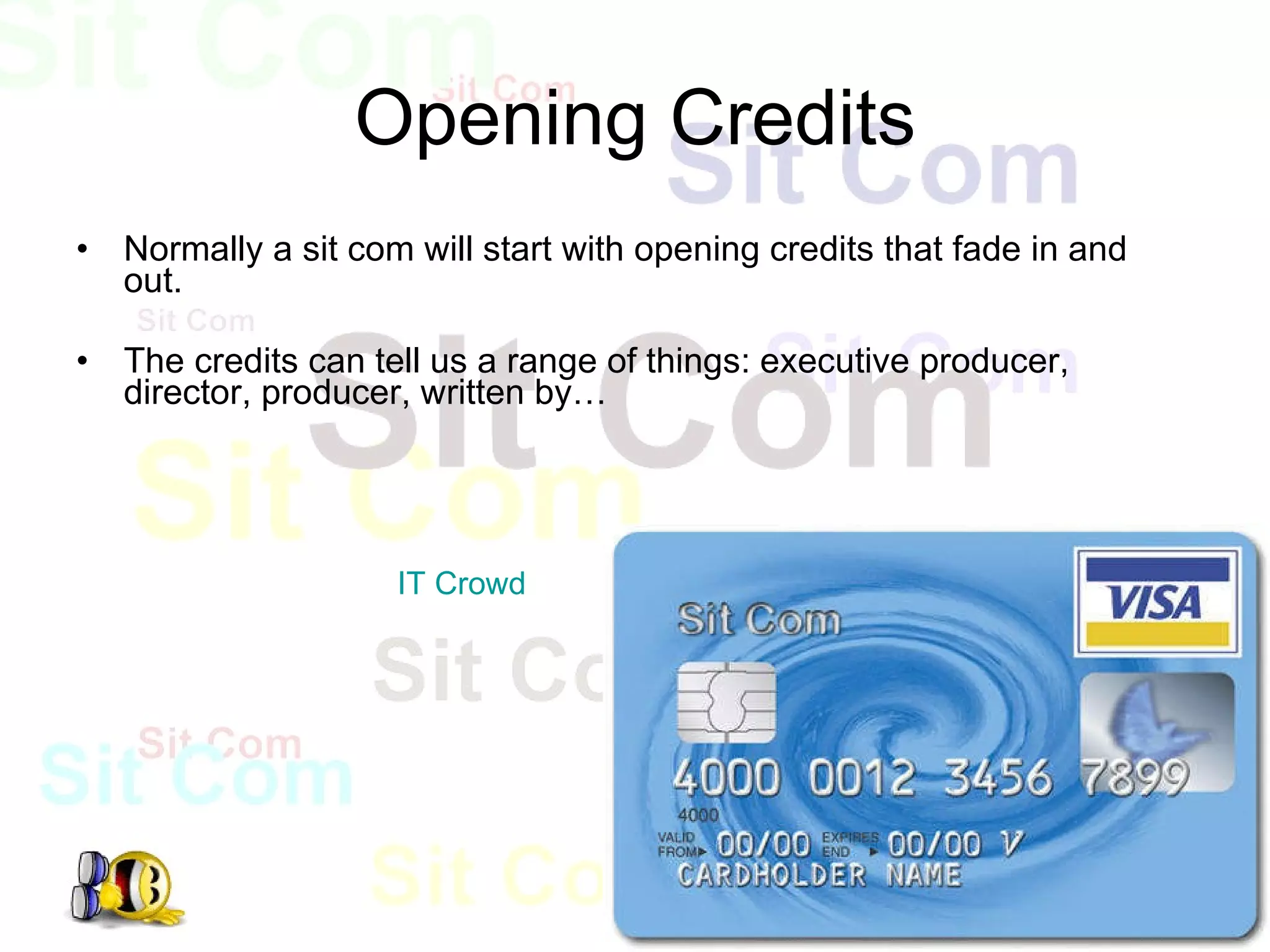 Sitcom Presentation | PPT