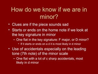 Minor scales and keys | PPT
