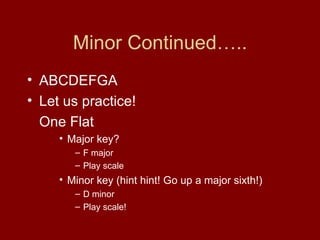 Minor scales and keys | PPT
