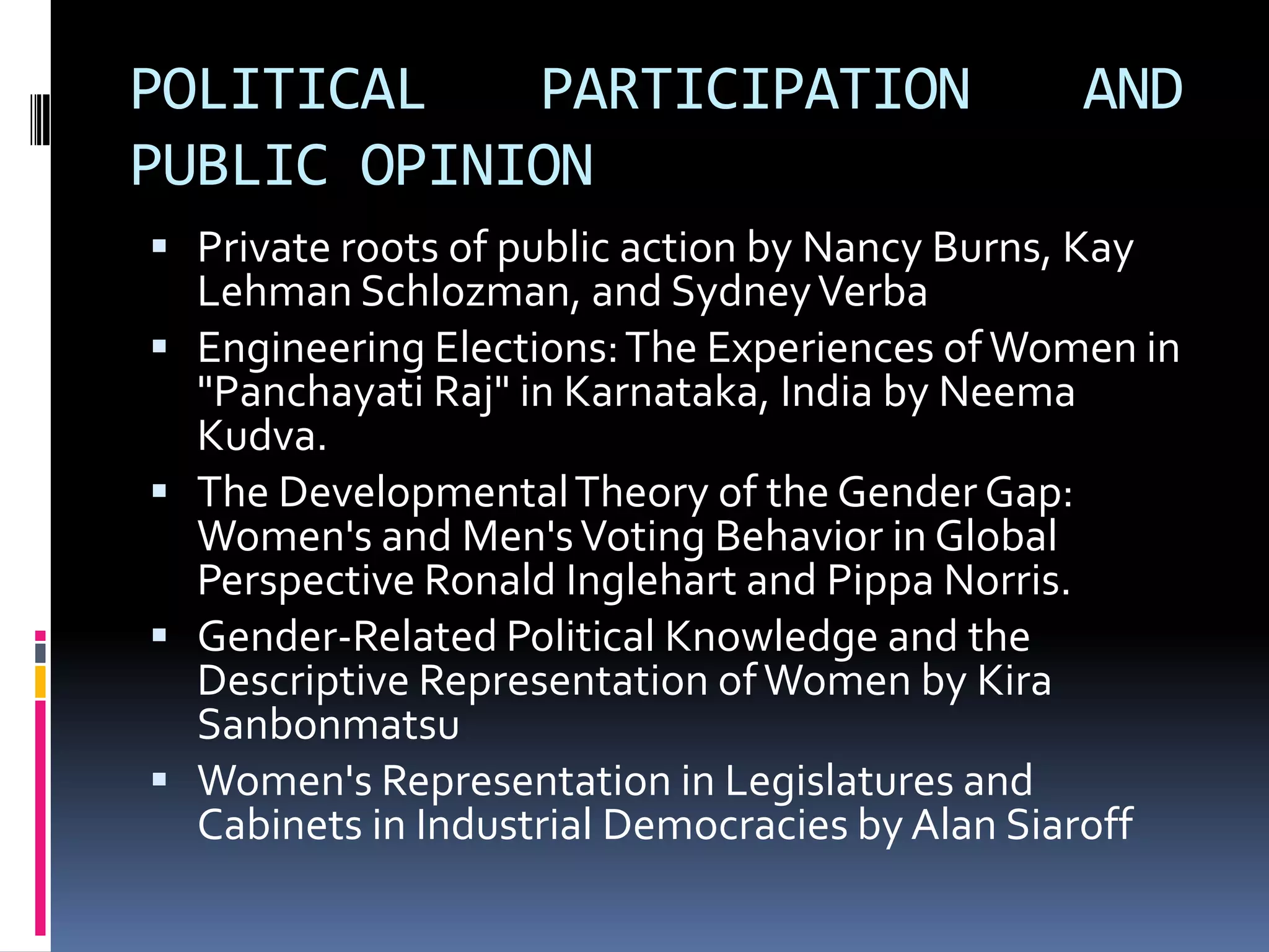 Gender And Politics | PPTX