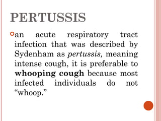 Pertussis/Whooping cough | PPT
