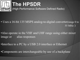 Software defined radio.... | PPTX