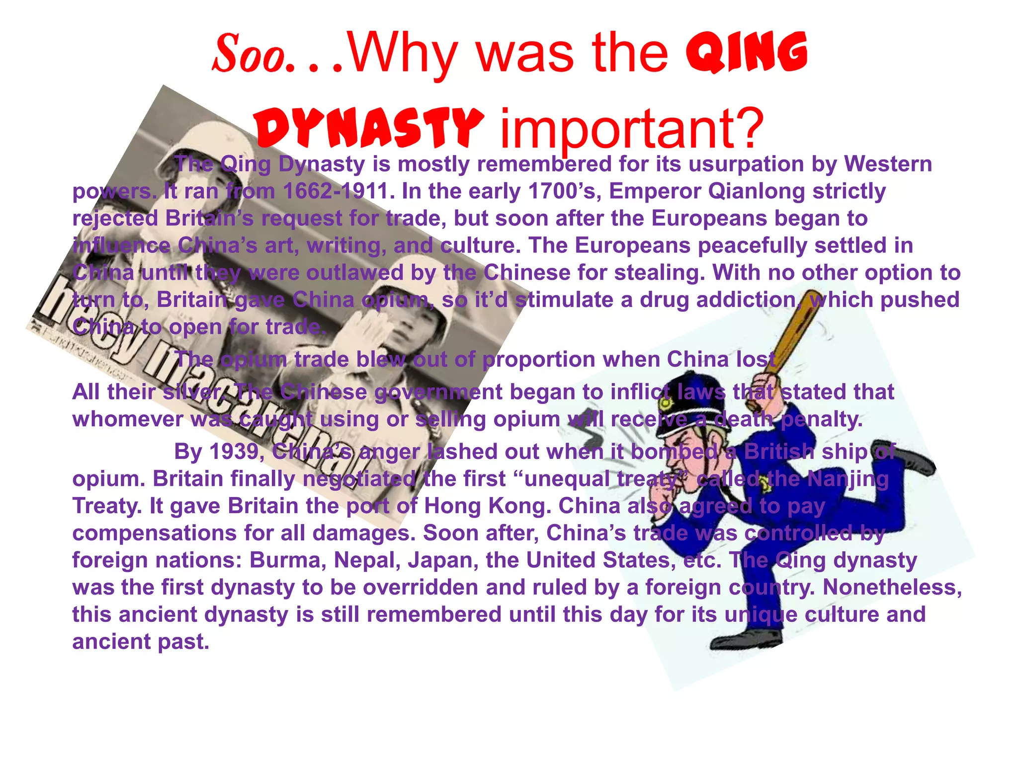 The Qing Dynasty | PPTX