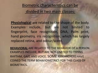 Biometric Technology | PPT