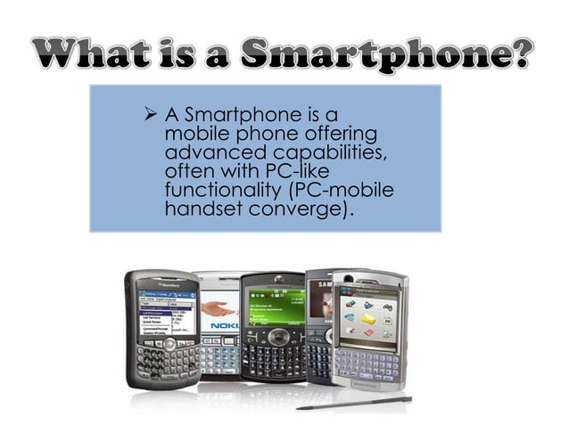 Smartphones Slideshow Presentation | PPT