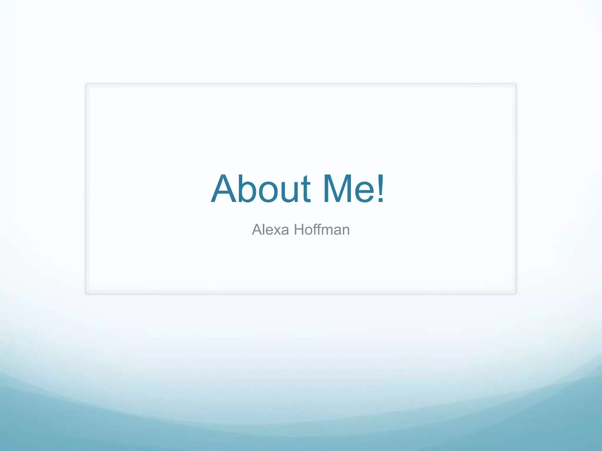 About Me | PPTX | Education