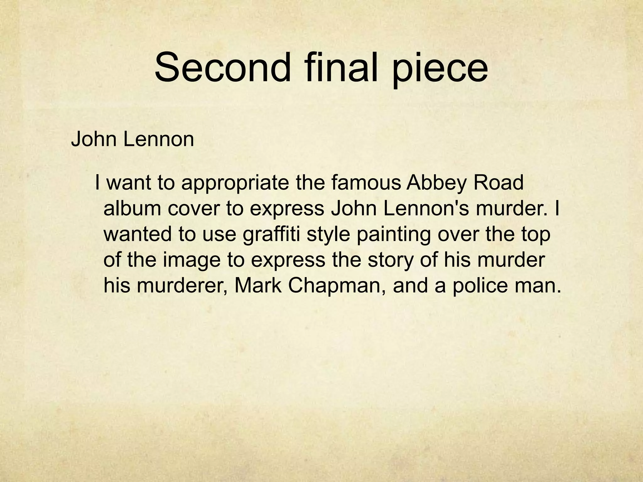 Personal Project Presentation | PPTX