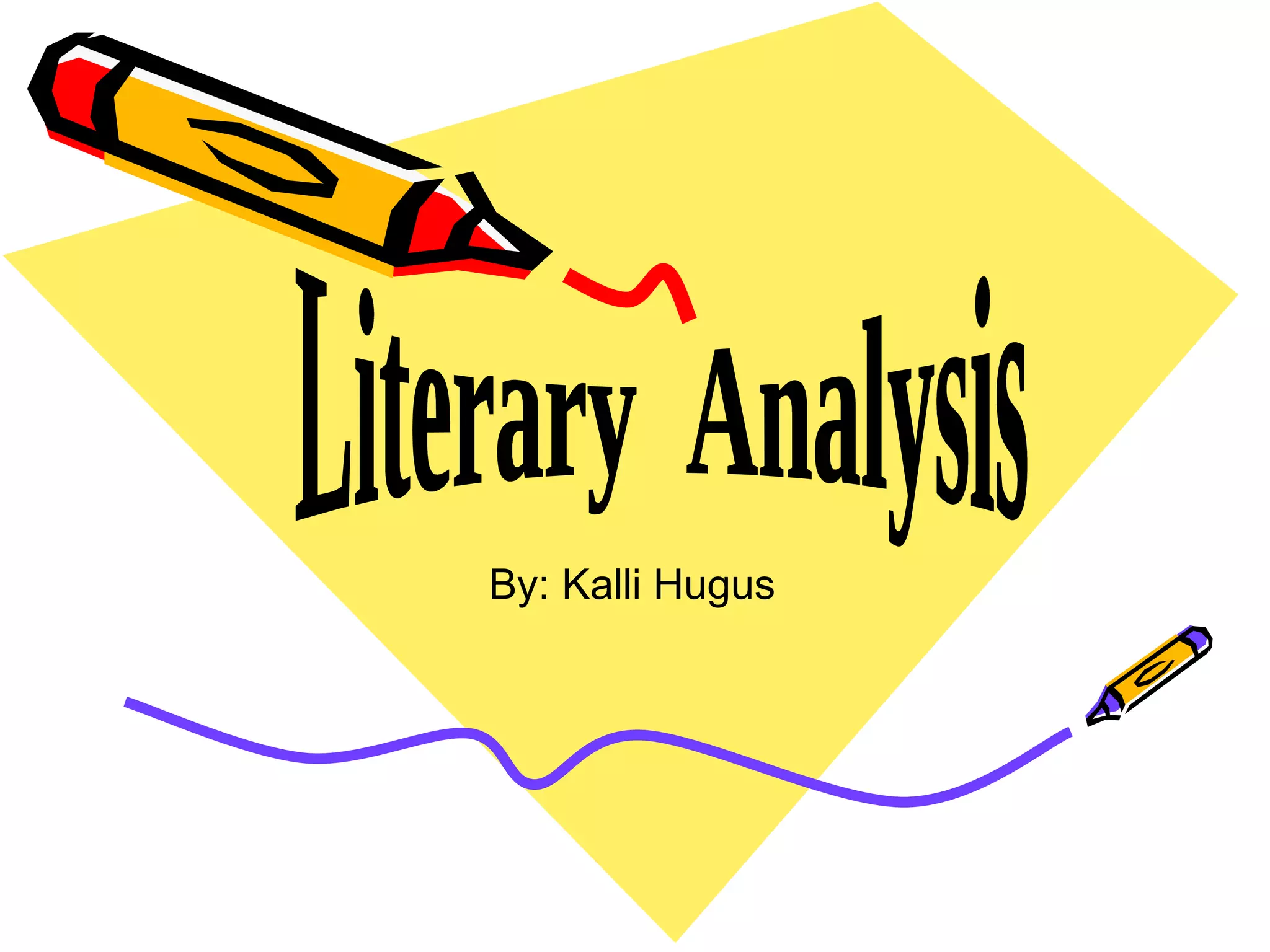 Literary Analysis PPT