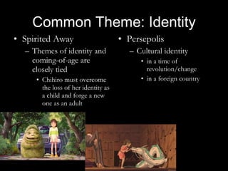 SPirited Away vs. Persepolis | PPT